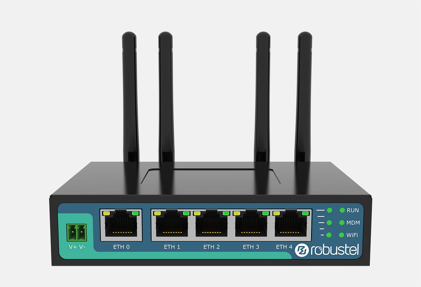 ROBUSTEL R2011 Industrial Cellular Router w/Dual-SIM ports & 5 Etherne ...